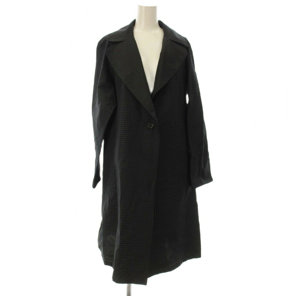 【中古】スペッチオ SPECCHIO コート 40 黒 織り柄 テーラードカラー 長袖 /JP レディース 【ベクトル 古着】 260223ブランドスペッチオ SPECCHIO表記サイズ40実寸サイズ身幅：54cm　着丈：97cm　ゆき丈：...