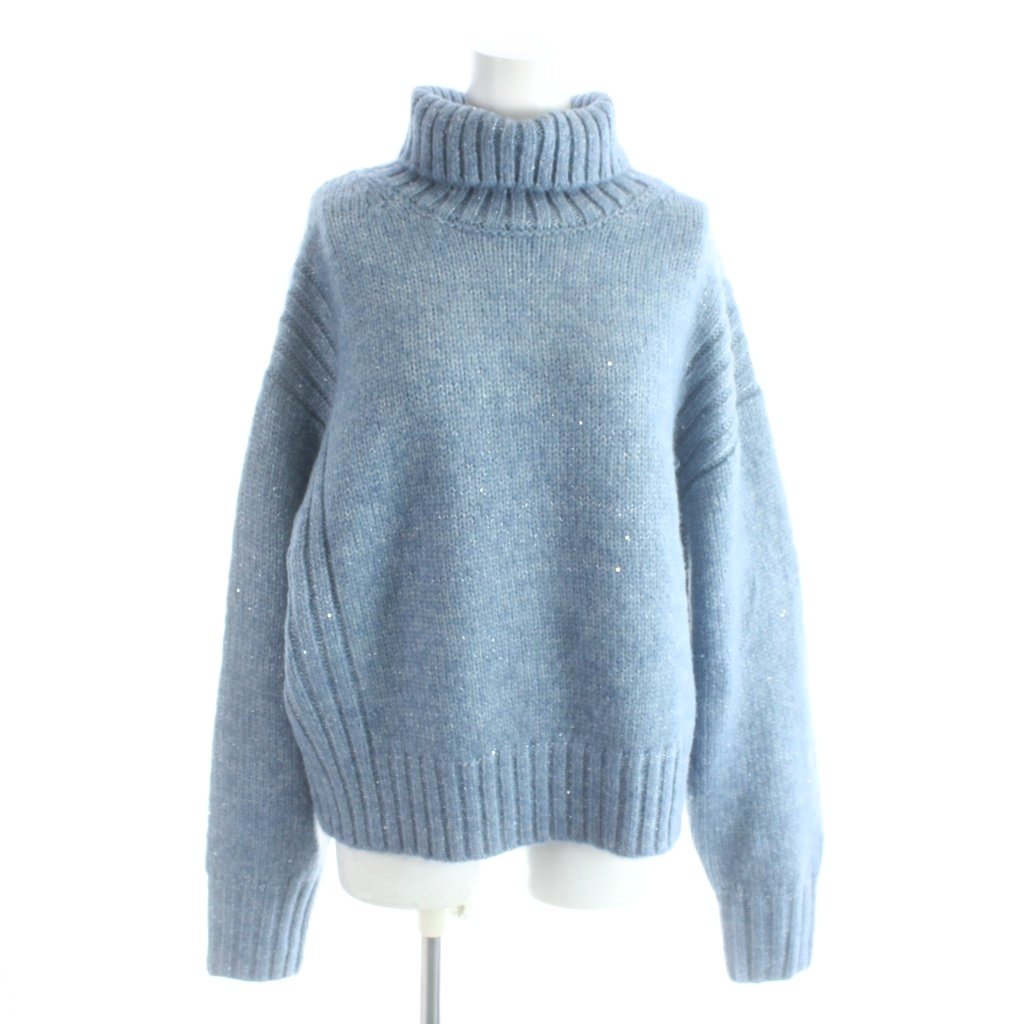 【中古】シンプリシテェ Simplicite ニット セーター 青 ブルー 長袖 タートルネック ラメ /AP レディース 【ベクトル 古着】 260223ブランドシンプリシテェ Simplicite表記サイズサイズ表記なし（実寸サイズをご...