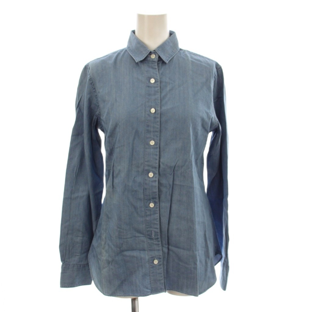 【中古】メーカーズシャツ カマクラ MAKER'S SHIRT 鎌倉 9 ブルー シャツ ブラウス 長袖 /JP レディース 【ベクトル 古着】 260225ブランドメーカーズシャツ カマクラ MAKER'S SHIRT 鎌倉表記サイズ9実...