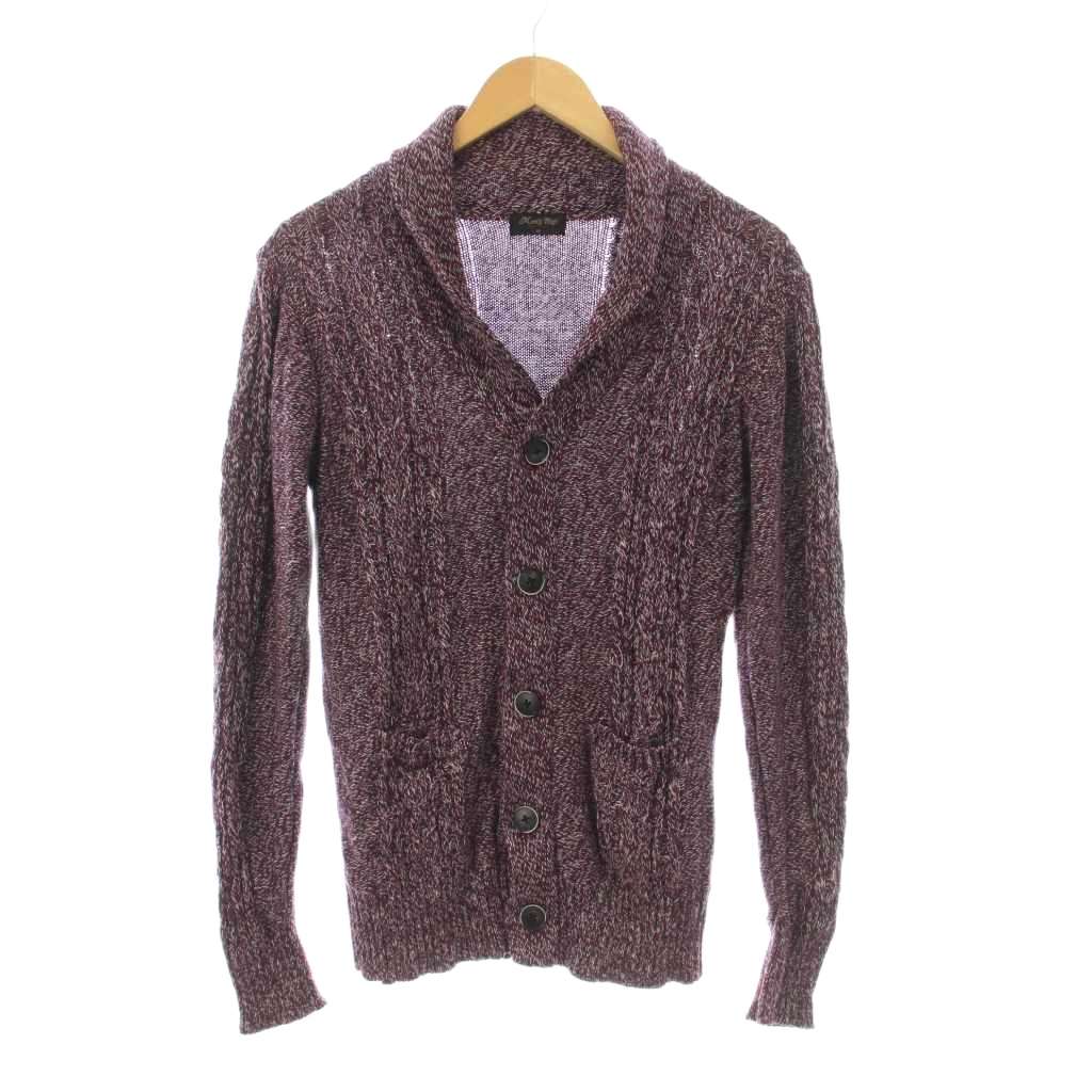 【中古】メンズビギ MEN'S BIGI カーディガン 2 紫 /JP メンズ 【ベクトル 古着】 260228ブランドメンズビギ MEN'S BIGI表記サイズ2実寸サイズ肩幅：46cm　身幅：48cm　袖丈：62.5cm　着丈：64cm...