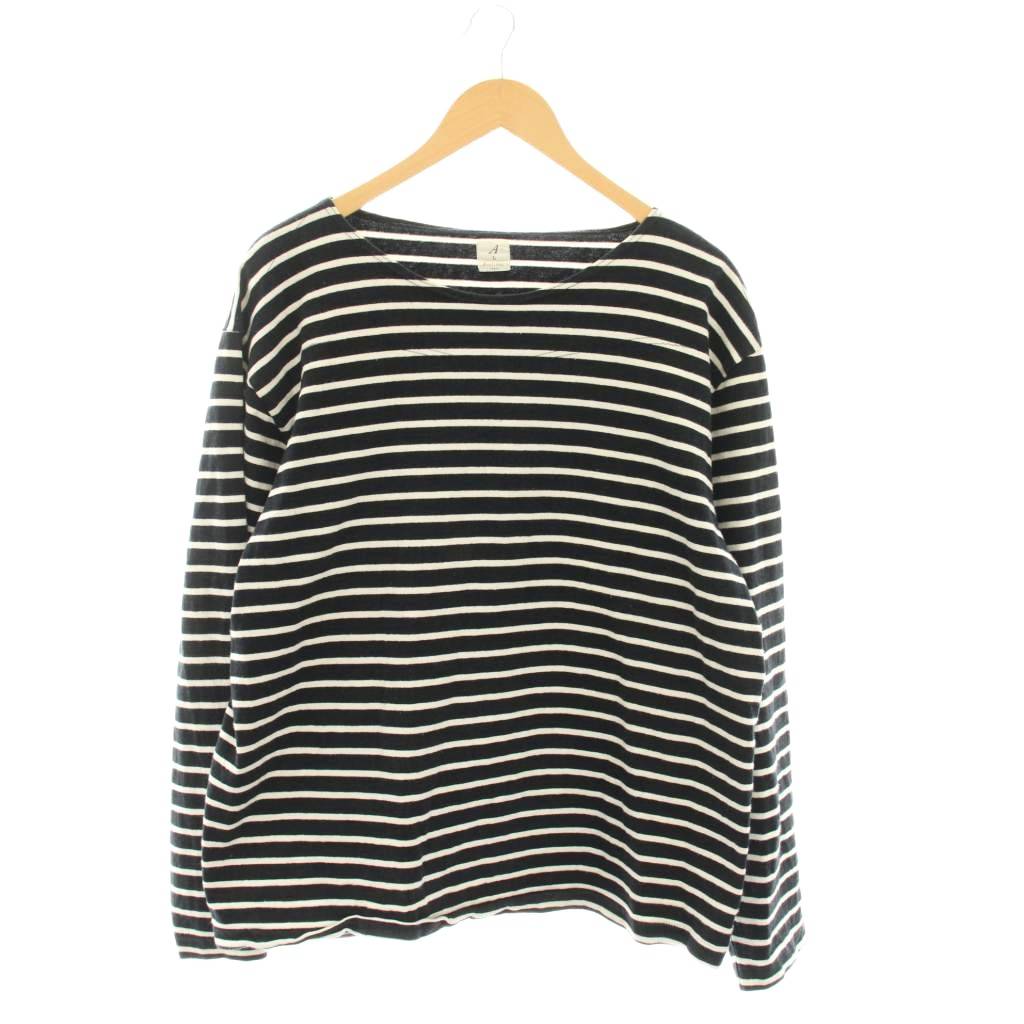 【中古】アナトミカ ANATOMICA Tシャツ カットソー ロンT 長袖 ボーダー L 黒 白 /YM メンズ 【ベクトル 古着】 260304ブランドアナトミカ ANATOMICA表記サイズL実寸サイズ肩幅：53cm　身幅：54cm　着...