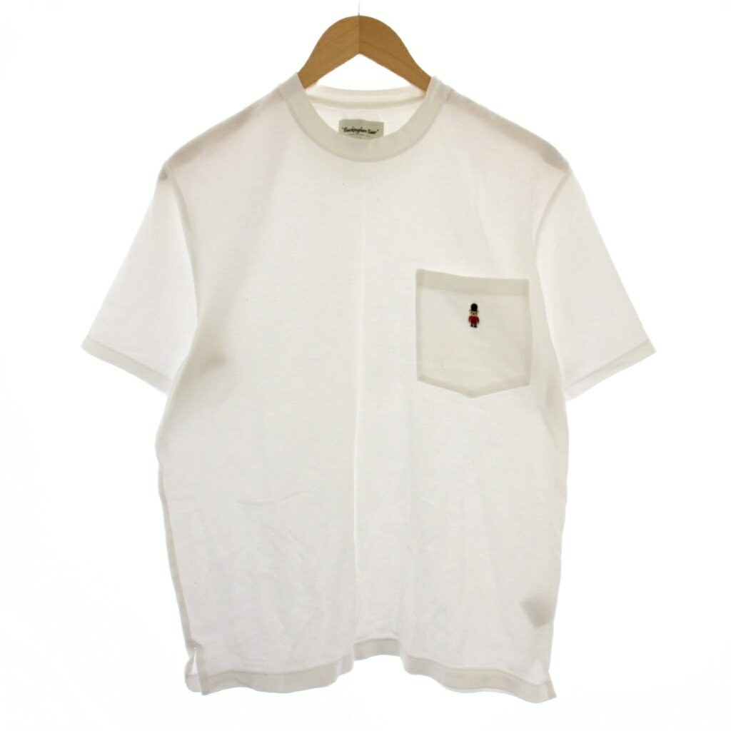 【中古】マッキントッシュフィロソフィー MACKINTOSH PHILOSOPHY Buckingham Bear Tシャツ カットソー 半袖 クルーネック 38 白 /BM メンズ 【ベクトル 古着】 260305ブランドマッキントッシュ...