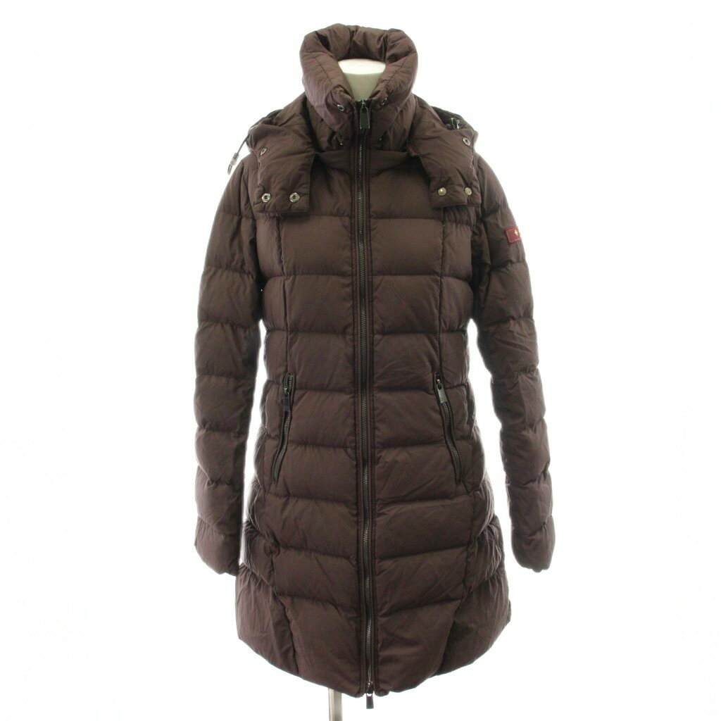 【中古】タトラス TATRAS × ノーリーズ NOLLEY'S ダウンコート ロング丈 フード アウター 1 茶 ブラウン LTA8NO4298 /AN72 レディース 【ベクトル 古着】 260312ブランドタトラス TATRAS表記サ...