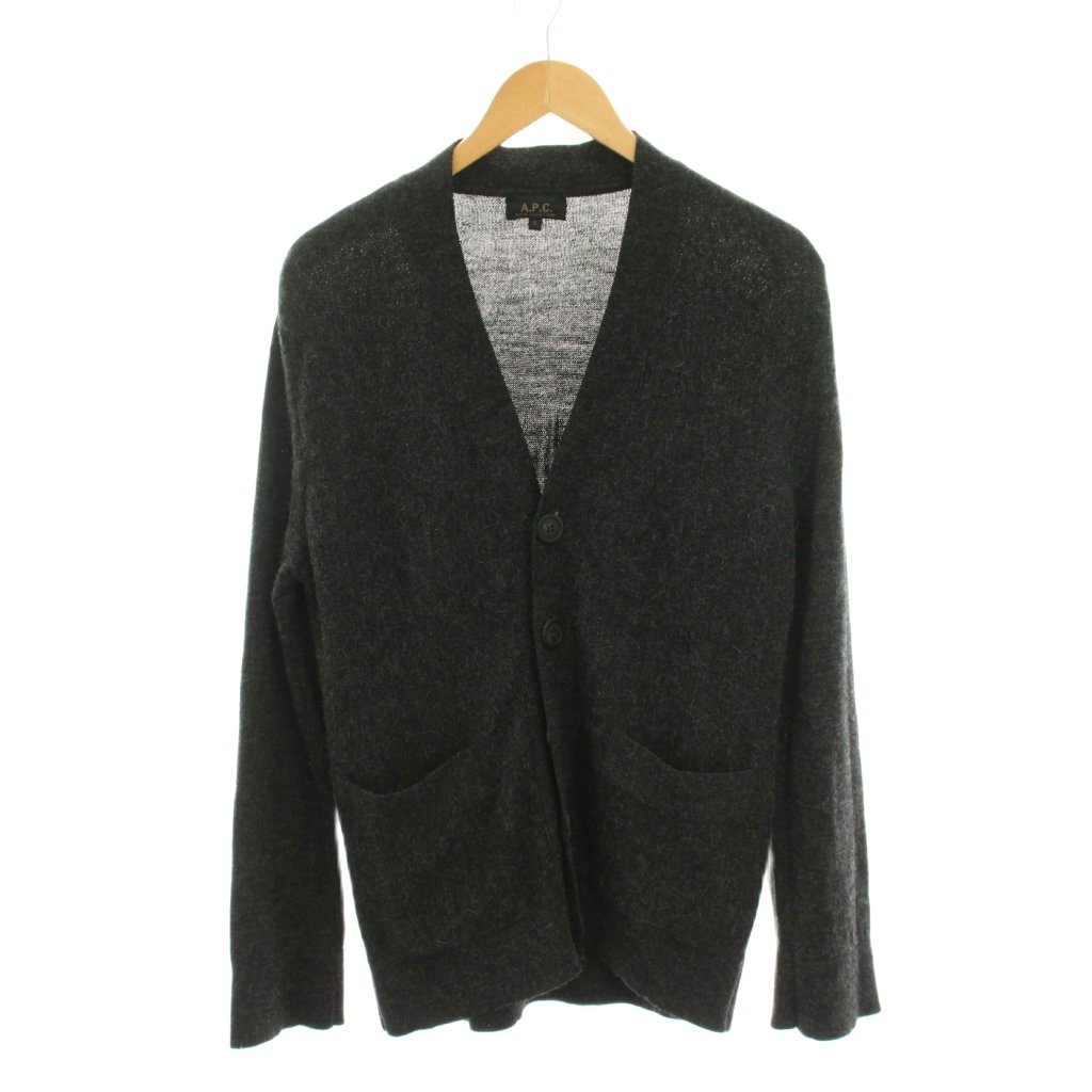 【中古】アーペーセー A.P.C. アルパカ ウール カーディガン S グレー /LP メンズ 【ベクトル 古着】 260317ブランドアーペーセー A.P.C.表記サイズS 実寸サイズ肩幅：43cm　身幅：46cm　着丈：69cm　袖丈：...