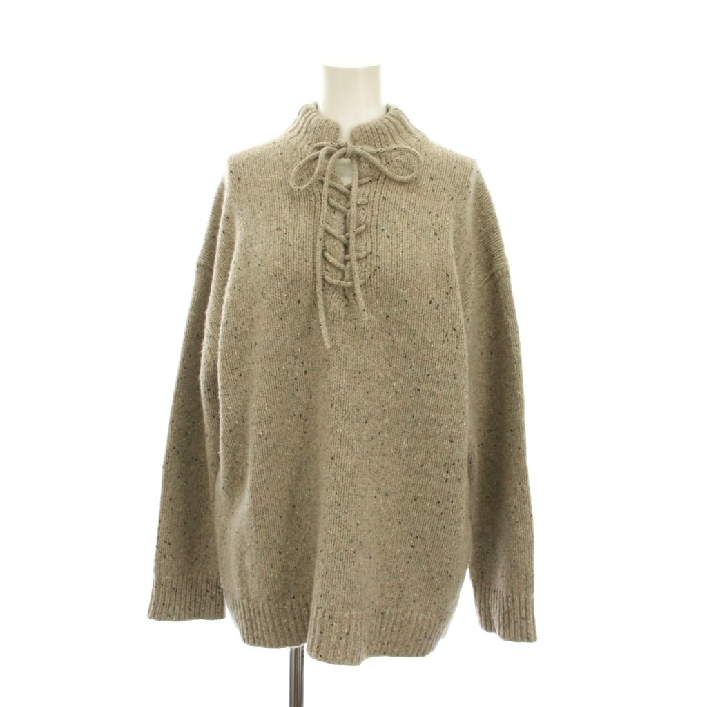 【中古】セオリー Theory 25AW Speckled Tweed Drawstring Pullover ニット セーター 長袖 S グレー 015401705309902 /YM レディース 【ベクトル 古着】 260317ブランド...