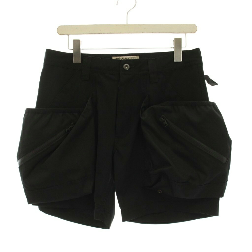【中古】トローヴ TROVE 岡部文彦 BIG POCKET SHORTS ビッグポケット ショートパンツ 1 黒 56PAM00A4S /YM メンズ 【ベクトル 古着】 260317ブランドトローヴ TROVE表記サイズ1実寸サイズウエ...