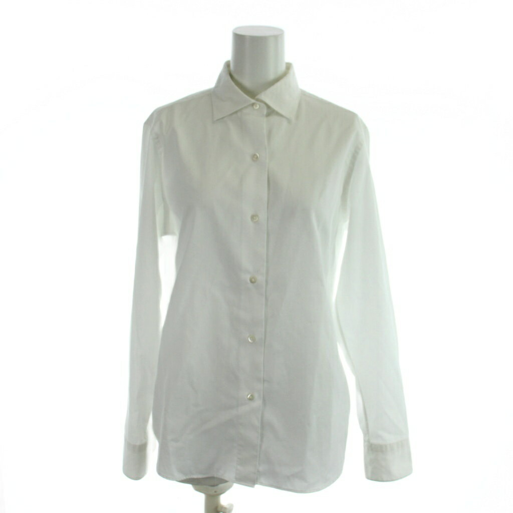 【中古】メーカーズシャツ カマクラ MAKER'S SHIRT 鎌倉 シャツ ブラウス 40 白 ホワイト 長袖 レギュラーカラー 無地 /AP レディース 【ベクトル 古着】 260317ブランドメーカーズシャツ カマクラ MAKER'S...