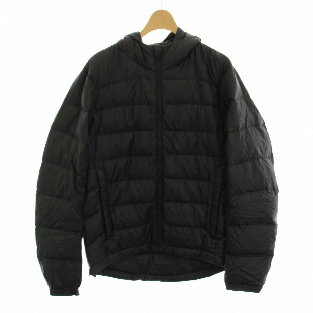【中古】ユニクロ UNIQLO プラスジェイ +J ダウンジャケット 上着 M 黒 ブラック フード 無地 長袖 /LP ■MA レディース 【ベクトル 古着】 260326ブランドユニクロ UNIQLO表記サイズM実寸サイズ肩幅：45cm...