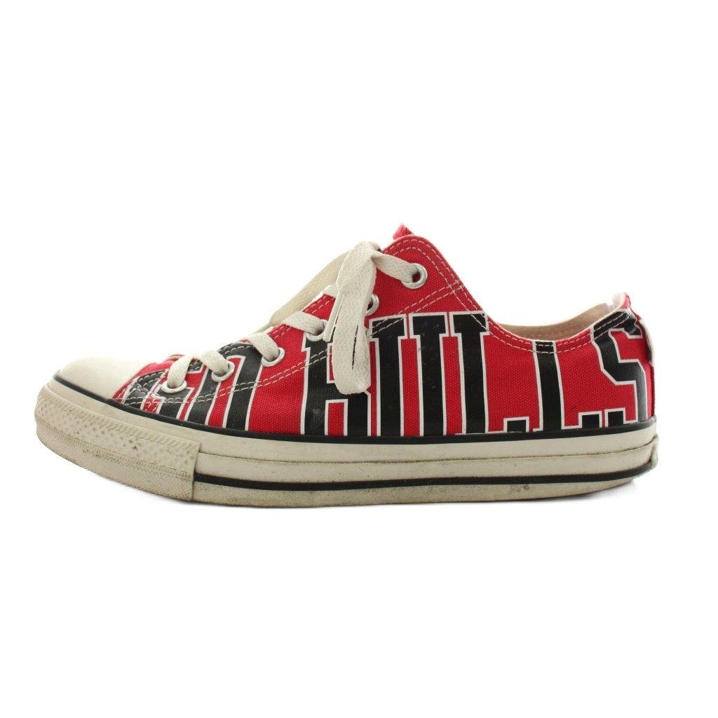 【中古】コンバース CONVERSE オールスター シカゴ ブルズ ALL STAR NBA OX CHICAGO BULLS スニーカー シューズ US8 26.5cm 赤 レッド 1SD536 /AN67 ●D メンズ 【ベクトル 古着...
