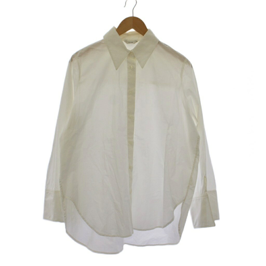 【中古】クラネ CLANE シャツ ブラウス 1 白 ホワイト 長袖 無地 /LP メンズ 【ベクトル 古着】 260401ブランドクラネ CLANE表記サイズ1実寸サイズ肩幅：41cm　身幅：59cm　着丈：76cm　袖丈：60cm　　素...