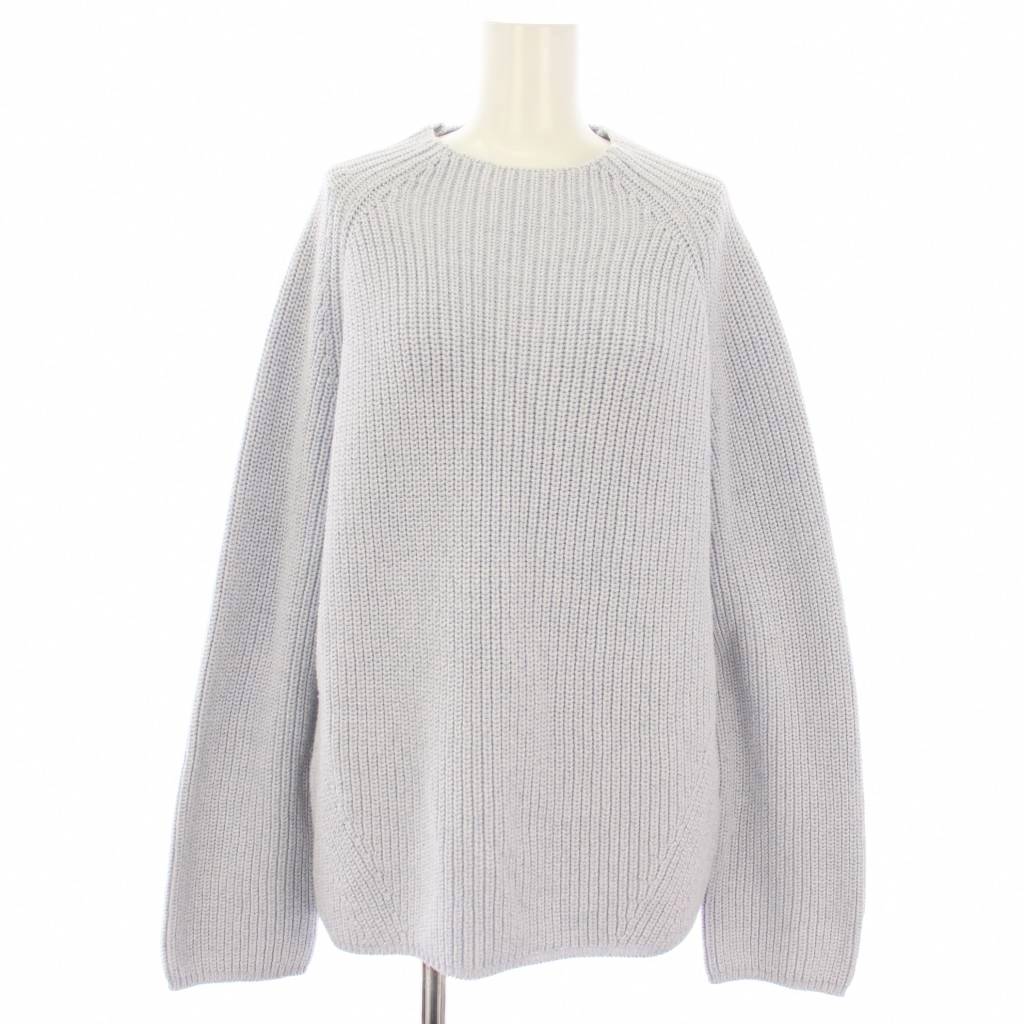 【中古】プラステ PLST 23SS ニット セーター M 水色 ライトブルー 長袖 クルーネック リブ編み /LP レディース 【ベクトル 古着】 260406ブランドプラステ PLST表記サイズM実寸サイズ身幅：56cm　着丈：81cm...