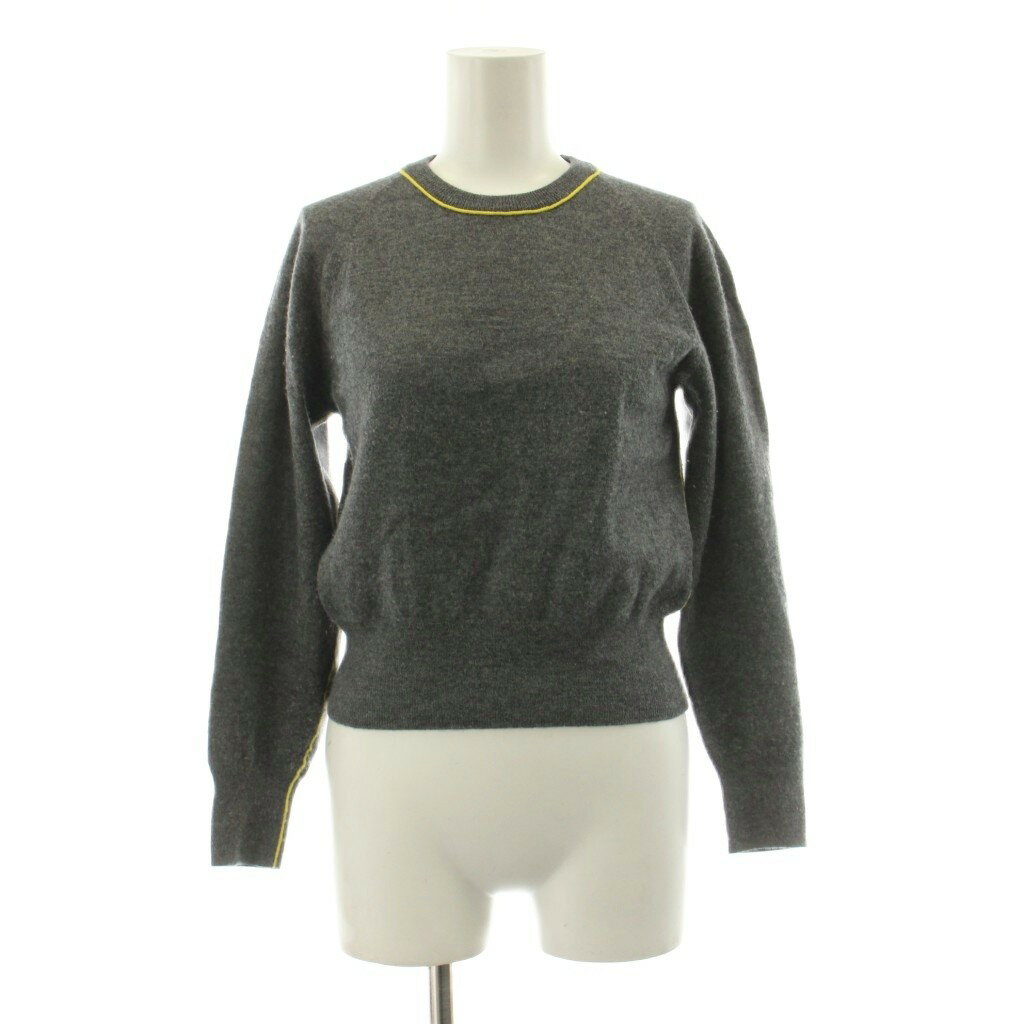 【中古】マカフィー MACPHEE トゥモローランド 24AW プレーンウール クルーネックプルオーバー ニット セーター 長袖 S グレー 12-02-44-02102 /KU レディース 【ベクトル 古着】 260409ブランドマカフィ...