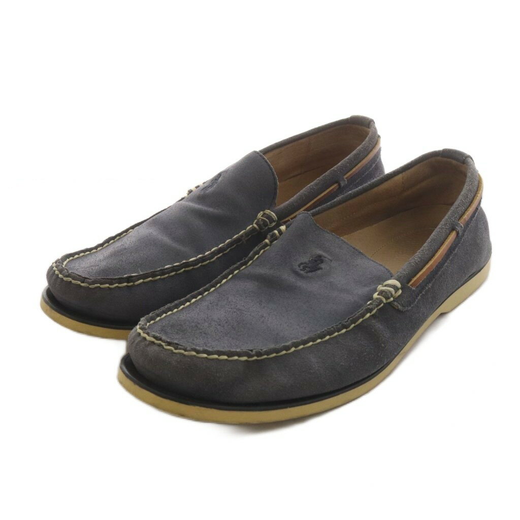 【中古】ポロ ラルフローレン POLO RALPH LAUREN ポニーロゴ スリッポン シューズ 10 スエード 紺 ネイビー /AN2 メンズ 【ベクトル 古着】 260420ブランドポロ ラルフローレン POLO RALPH LAUR...