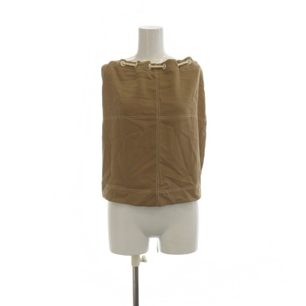 【中古】アメリヴィンテージ Ameri VINTAGE 2WAY BIB LAYERED TOP チューブトップ ベアトップ F ベージュ ノースリーブ ドローストリング /JP レディース 【ベクトル 古着】 260415ブランドアメリヴ...
