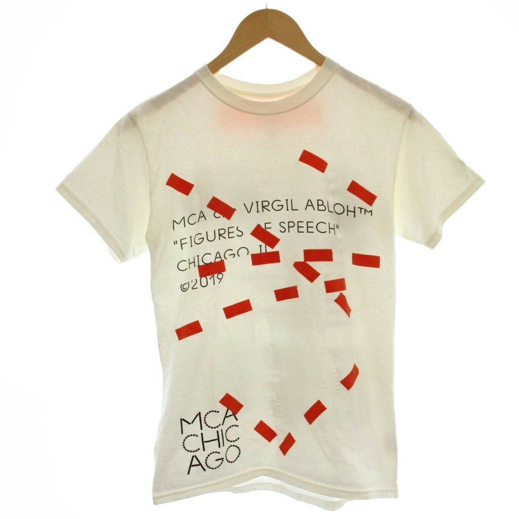 【中古】チャンピオン CHAMPION キッズ Virgil Abloh FOS LINES TEE ヴァージルアブロー 半袖 Tシャツ バックプリント L 白 ホワイト /☆G キッズ 【ベクトル 古着】 260415ブランドチャンピオン...