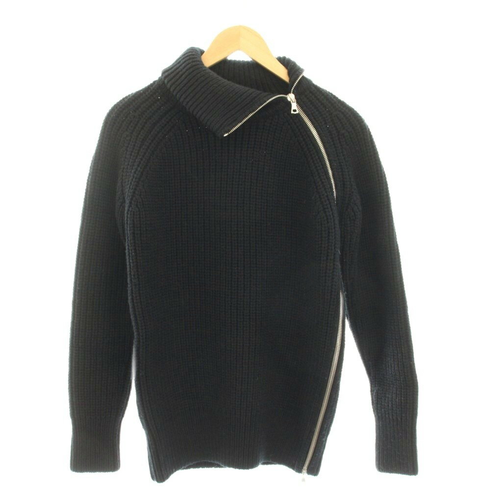 【中古】ドリスヴァンノッテン DRIES VAN NOTEN MONTY サイドジップ ニット セーター 長袖 ハイネック ウール XS 黒 /YM メンズ 【ベクトル 古着】 260418ブランドドリスヴァンノッテン DRIES VAN ...