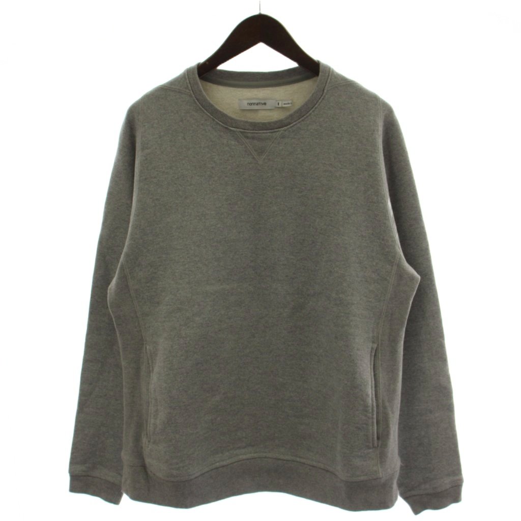 【中古】ノンネイティブ nonnative スウェット トレーナー 1 グレー 長袖 無地 裏起毛 /GG メンズ 【ベクトル 古着】 260421ブランドノンネイティブ nonnative表記サイズ1実寸サイズ身幅：53cm　着丈：67....