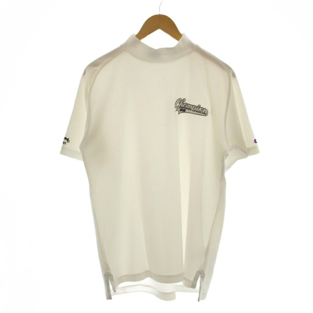 【中古】チャンピオン CHAMPION カットソー X-LARGE 白 ホワイト 半袖 モックネック メッシュ /LP メンズ 【ベクトル 古着】 260425ブランドチャンピオン CHAMPION表記サイズX-LARGE実寸サイズ身幅：5...