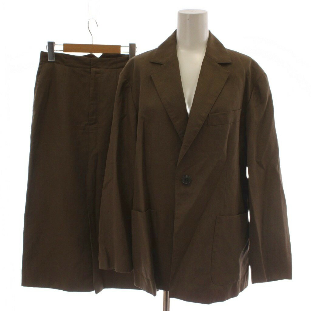【中古】シンゾーン Shinzone 19SS セットアップ スーツ ジャケット スカート 36 茶 長袖 タイト ロング丈 19SMSJK54 /GG レディース 【ベクトル 古着】 260429ブランドシンゾーン Shinzone表記サ...