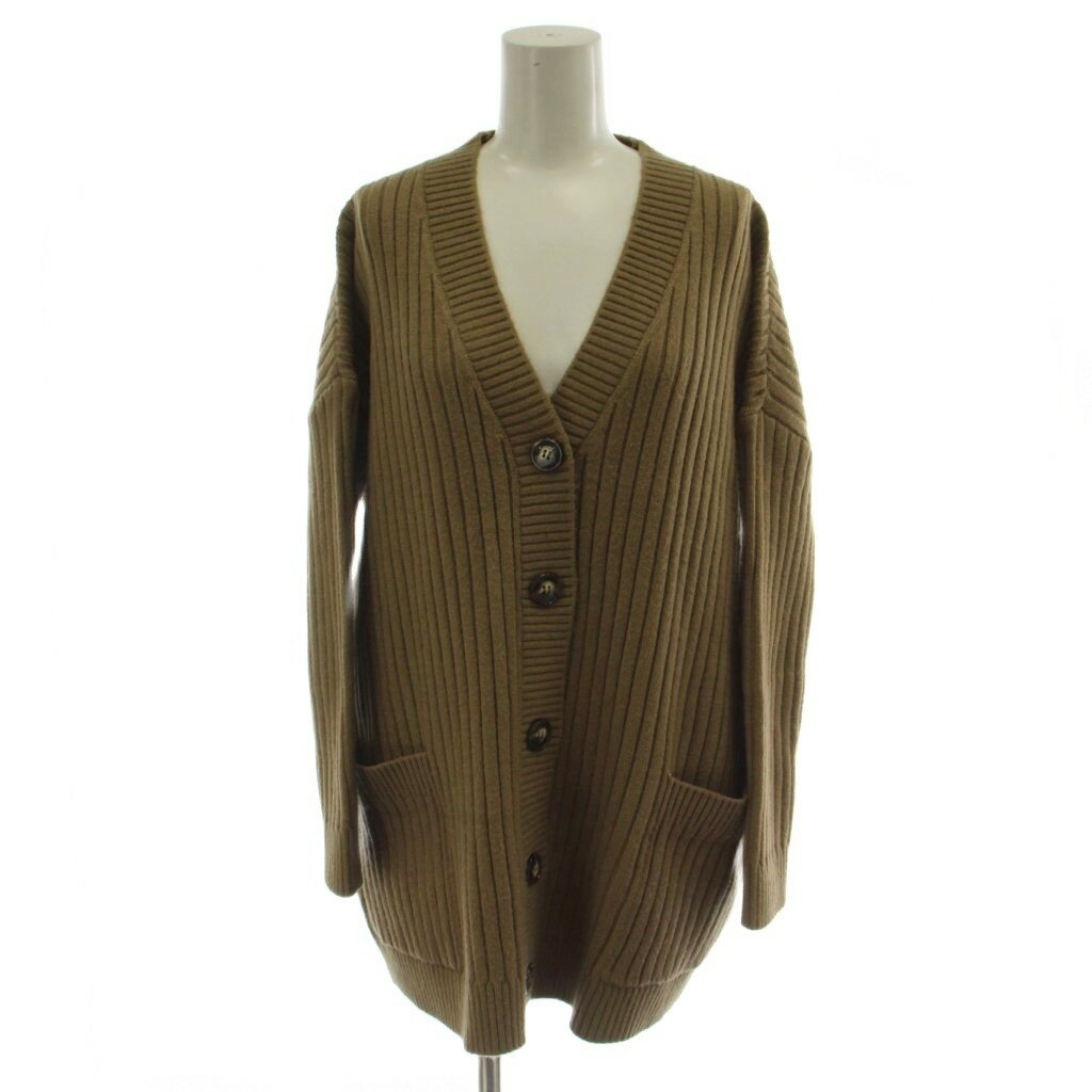 【中古】ザラ ZARA カーディガン EUR S ベージュ Vネック 長袖 リブ編み /GG レディース 【ベクトル 古着】 260429ブランドザラ ZARA表記サイズEUR S実寸サイズ肩幅：59cm　身幅：62.5cm　着丈：67.5...