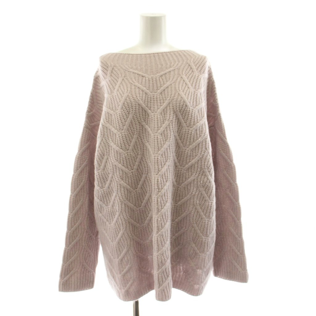 【中古】レリアン Leilian LE TRICOT PERUGIA ニット セーター 長袖 カシミヤ 13+ 大きいサイズ ピンク 1103864 /KU レディース 【ベクトル 古着】 260514ブランドレリアン Leilian表記サ...