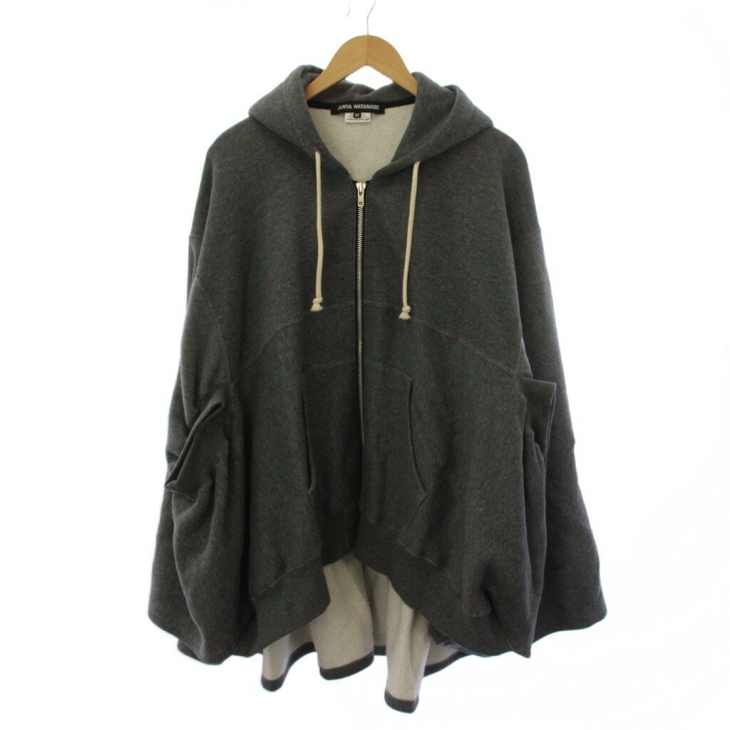 【中古】ジュンヤワタナベ JUNYA WATANABE COMME des GAR?ONS 23AW ジップアップパーカー ジャケット 裏起毛 M グレー JL-T009 /BM レディース 【ベクトル 古着】 260519ブランドジュンヤ...