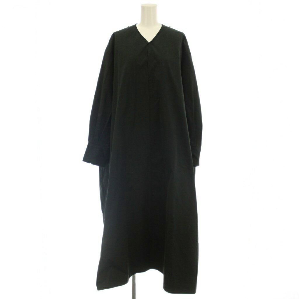 【中古】テンハンドクラフテッドモダン TENNE HANDCRAFTED MODERN ワンピース ロング 長袖 F 黒 ブラック /☆G レディース 【ベクトル 古着】 260522表記サイズF/実寸サイズをご参考ください実寸サイズ肩幅：...