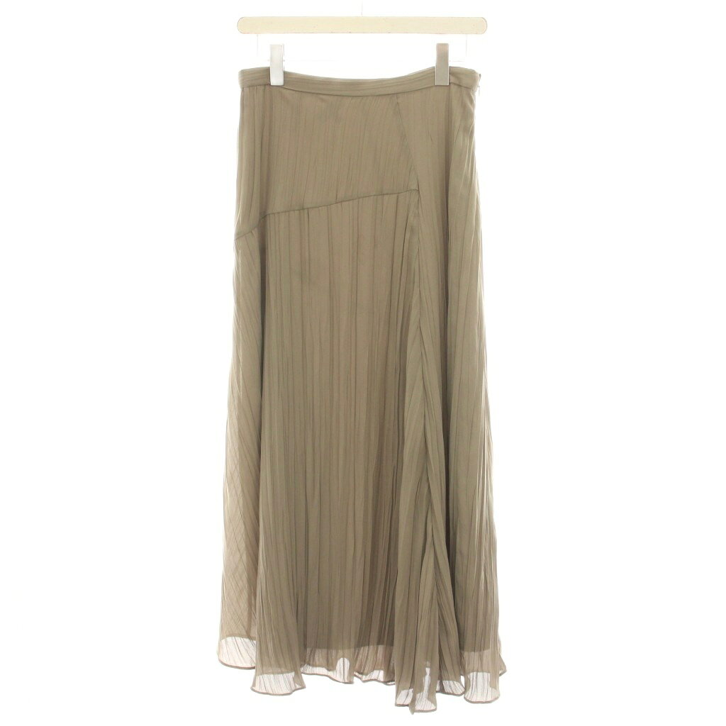 【中古】セオリー Theory Airy GGT Asym Drape SKT B ドレープスカート ロング マキシ丈 ギャザー 4 グレージュ /YM レディース 【ベクトル 古着】 260530ブランドセオリー Theory表記サイズ4...