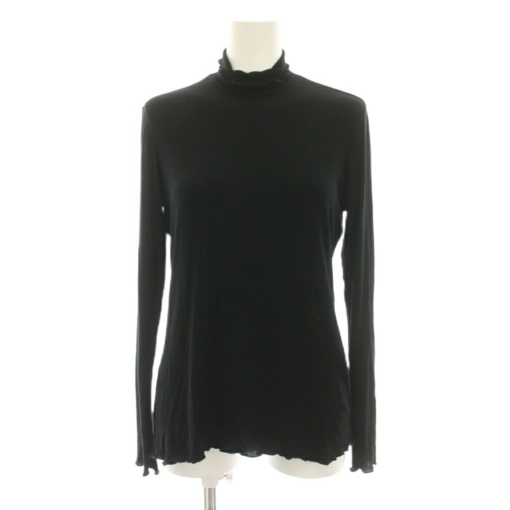 【中古】セオリーリュクス theory luxe Naval Jersey Plone M カットソー ニット プルオーバー 長袖 38 黒 ブラック ハイネック 03-4101010-050-380 /YM レディース 【ベクトル 古着】...