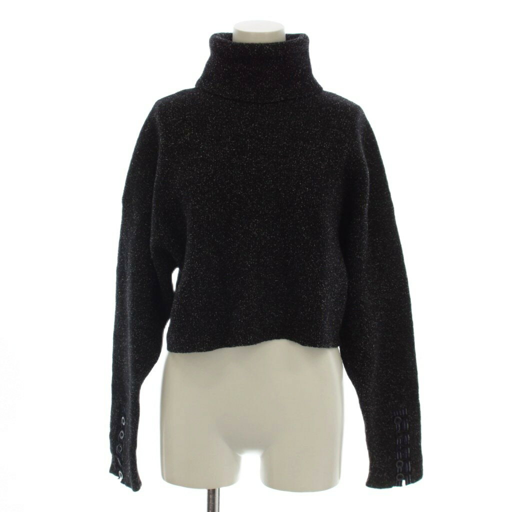 【中古】3.1 フィリップリム 3.1 phillip lim ニット セーター SP 黒 ブラック タートルネック 長袖 ショート丈 /LP レディース 【ベクトル 古着】 260603ブランド3.1 フィリップリム 3.1 philli...