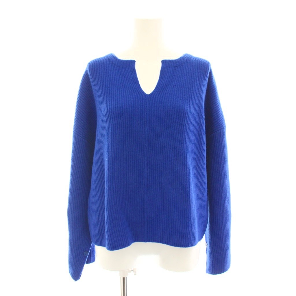 【中古】マカフィー MACPHEE トゥモローランド 24AW NZ LAMBS 9G 2-wayプルオーバー ニット セーター 長袖 ウール S 青 ブルー 12024402206 /YM レディース 【ベクトル 古着】 260605ブラ...