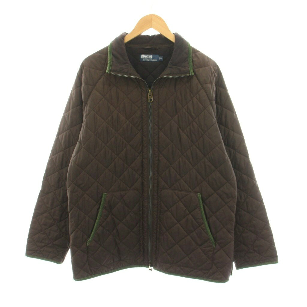 【中古】ポロ バイ ラルフローレン Polo by Ralph Lauren キルティングジャケット 中綿 アウター LL 茶色 ブラウン JR-RL-KA-0600 /YM メンズ 【ベクトル 古着】 260609ブランドポロ バイ ラル...