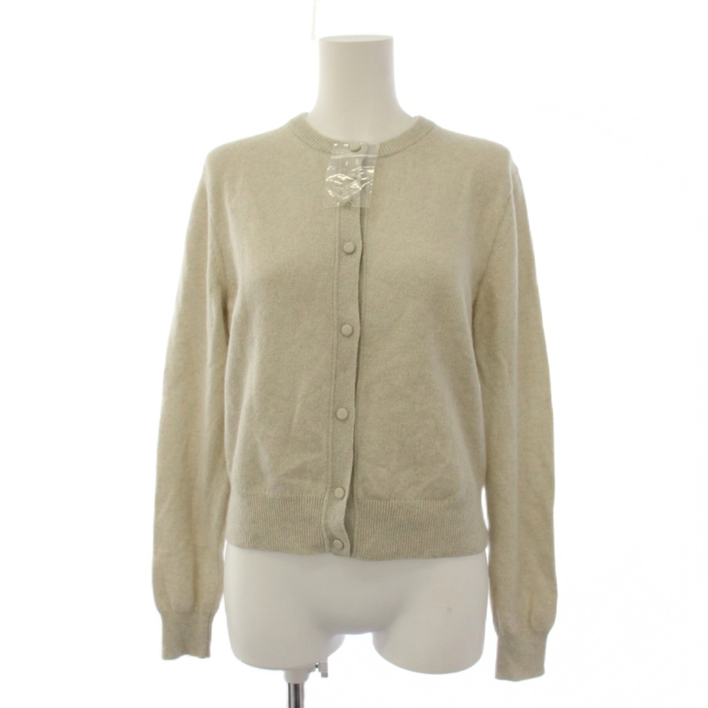 【中古】セオリーリュクス theory luxe 25AW FABIUS STORMI CARDIGAN ニット カーディガン 長袖 ラメ ウール カシミヤ 38 ベージュ 03-5403785 /BM レディース 【ベクトル 古着】 26...