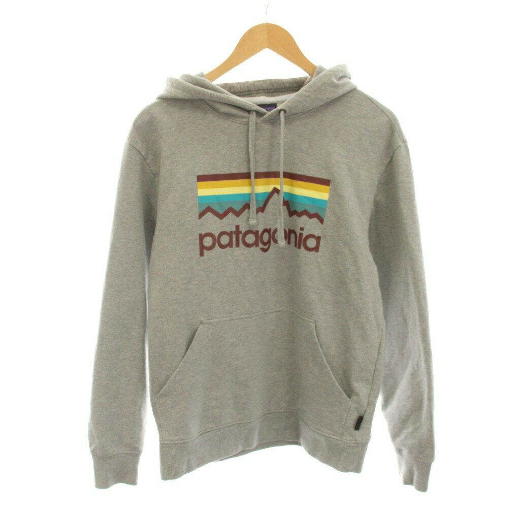 【中古】パタゴニア Patagonia 16AW LINE LOGO MIDWEIGHT HOODY パーカー スウェット プルオーバー 長袖 XS グレー ロゴプリント 39456 /YM10 レディース 【ベクトル 古着】 260616...