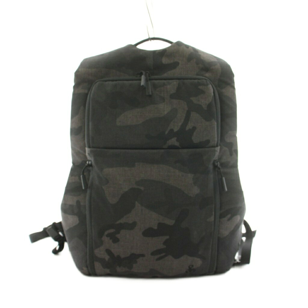 【中古】ソフ SOPH. ace. カモフラージュ スリムフロンパック リュックサック バックパック 迷彩柄 グレー 黒 ブラック AC19-067 /KU 4 メンズ 【ベクトル 古着】 260618ブランドソフ SOPH.実寸サイズ持ち...