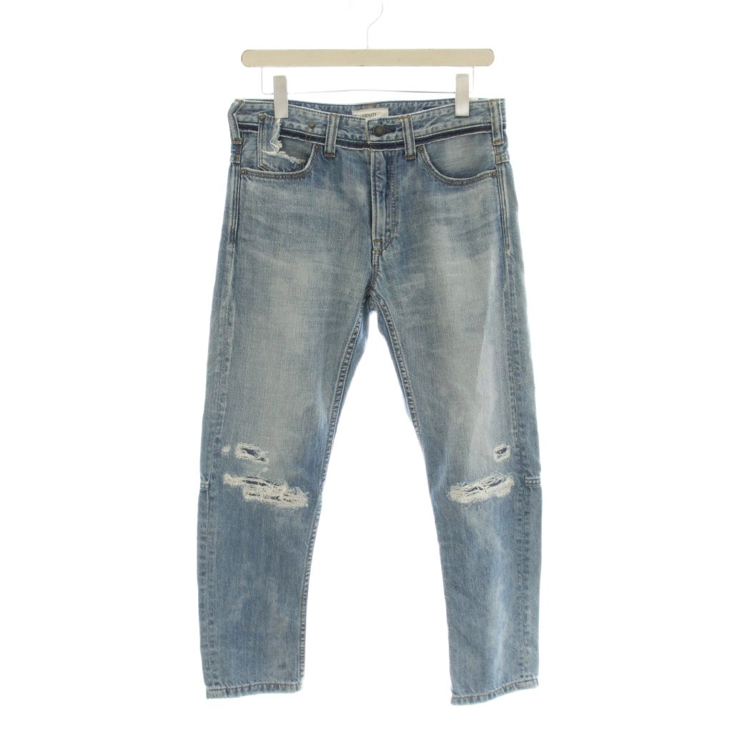 【中古】タバニティーソージーンズ TavernitiSoJeans デニム パンツ ダメージ加 29 青 ブルー /LP36 レディース 【ベクトル 古着】 260619表記サイズ29実寸サイズウエスト：78cm　もも幅：25cm　裾幅：1...