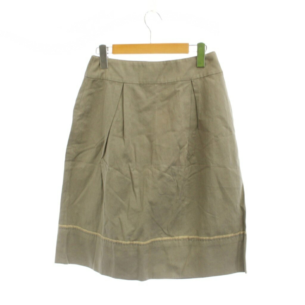 【中古】フィロソフィーディアルベルタフェレッティ PHILOSOPHY di ALBERTA FERRETTI スカート 麻 2 グレー 無地 ひざ丈 /JP ■MA 21 レディース 【ベクトル 古着】 260623ブランドフィロソフィー...
