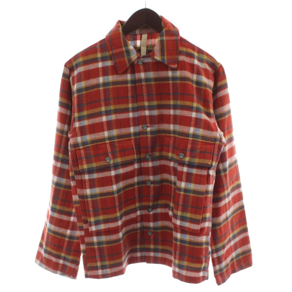 【中古】ナイジェルケーボン NIGEL CABOURN LYBRO ネルシャツ 42 オレンジ 長袖 チェック柄 8039-13-10010 /GG39 メンズ 【ベクトル 古着】 260625ブランドナイジェルケーボン NIGEL CAB...