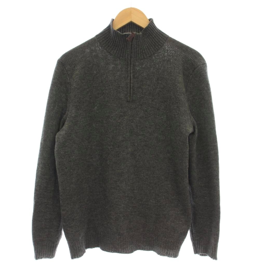 【中古】ポロ バイ ラルフローレン Polo by Ralph Lauren ハーフジップ ニット ハイネック セーター M グレー KRRL-LW260 /☆G8 メンズ 【ベクトル 古着】 260626ブランドポロ バイ ラルフローレン...