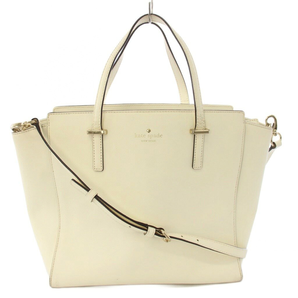 【中古】ケイトスペード KATE SPADE トートバッグ ショルダーバッグ 2WAY レザー 白 ホワイト /TK 16 レディース 【ベクトル 古着】 260702ブランドケイトスペード KATE SPADE実寸サイズ持ち手の長さ：37...