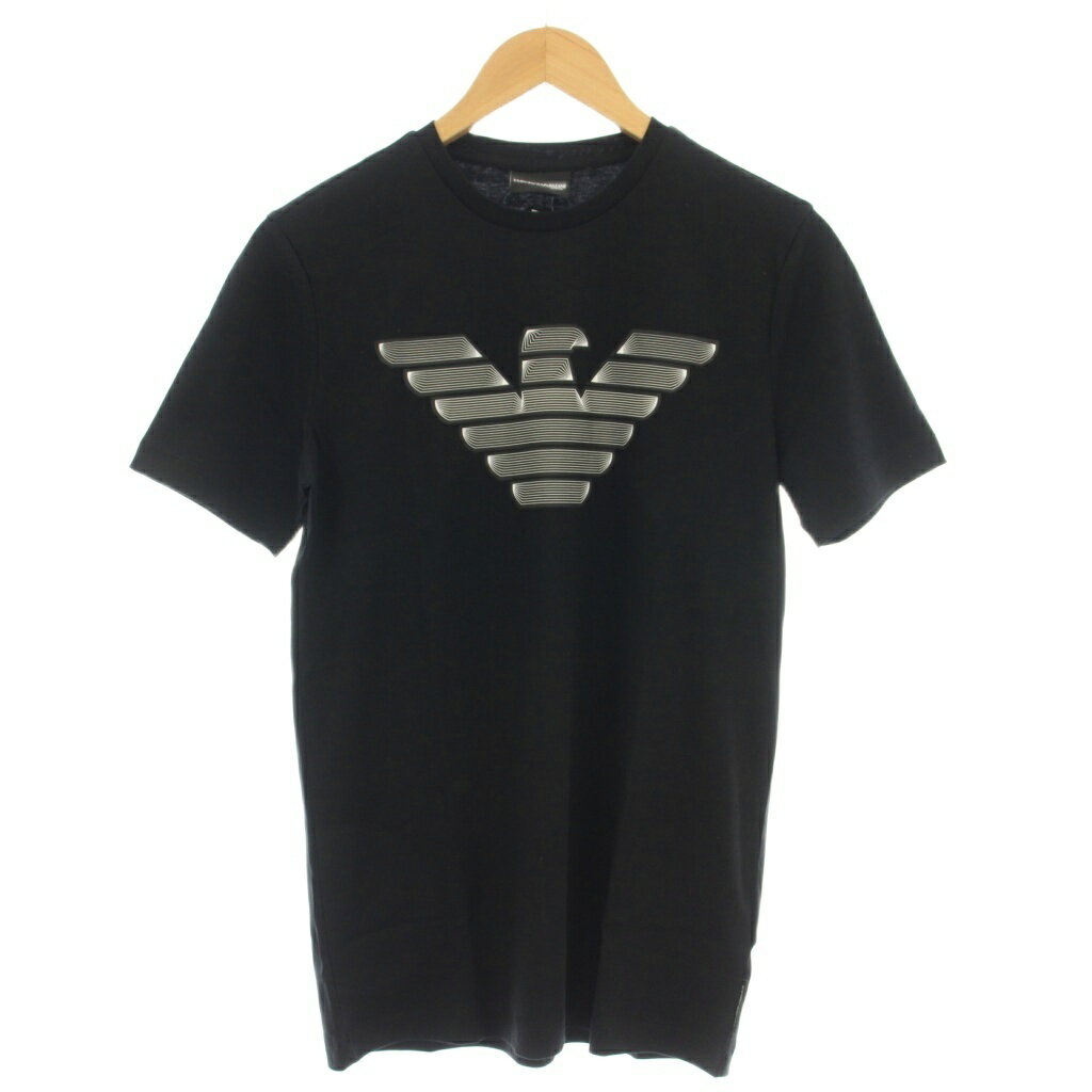 【中古】未使用品 エンポリオアルマーニ EMPORIO ARMANI Tシャツ 半袖 ロゴ S 黒 ブラック 6Z1TC0 1JPRZ /☆G1 メンズ 【ベクトル 古着】 260626ブランドエンポリオアルマーニ EMPORIO ARMA...