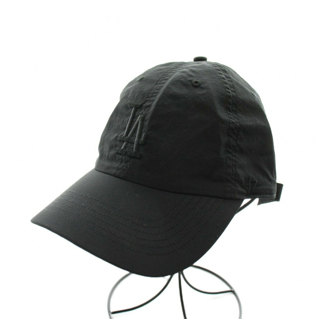 【中古】47 フォーティーセブン GENUINE LA キャップ 帽子 黒 ブラック /AN9 メンズ 【ベクトル 古着】 260706実寸サイズつば：約6.5cm　頭周り：約56cm　　素材ナイロン色黒 ブラック状態使用感が少なく、かなり...
