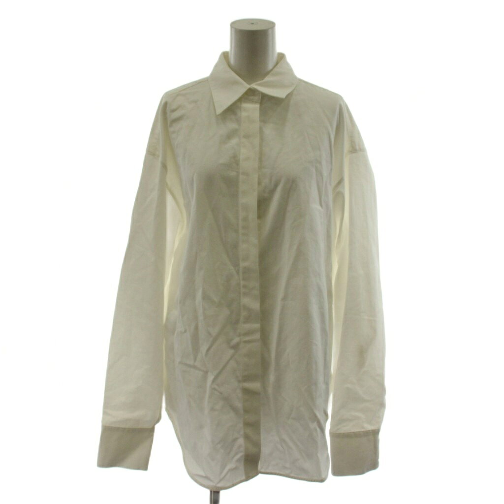 【中古】未使用品 トゥデイフル TODAYFUL 25AW ソフトツイルオーバーシャツ Softtwill Over Shirts ブラウス 長袖 F 白 ホワイト 12520410 /AN24 レディース 【ベクトル 古着】 260706...