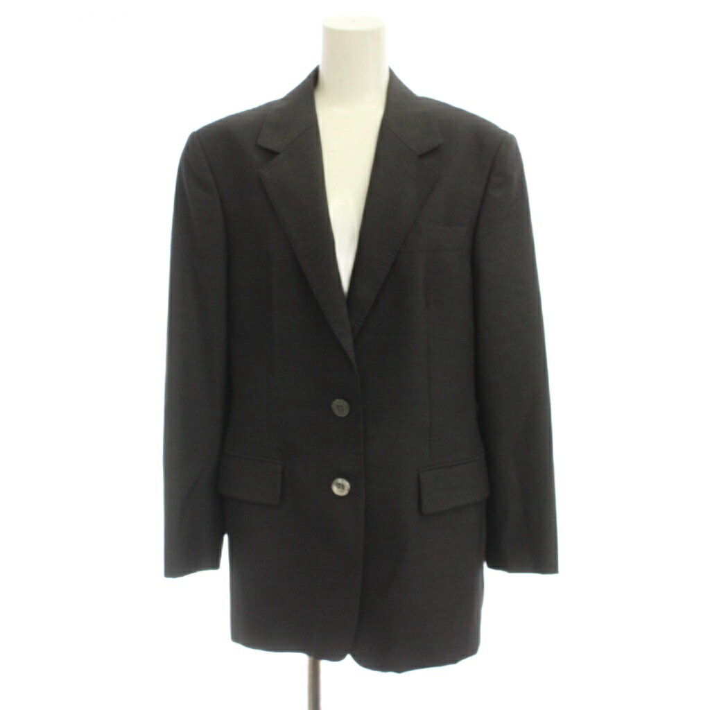 【中古】アクアスキュータム AQUASCUTUM テーラードジャケット グレー /JP28 レディース 【ベクトル 古着】 260708ブランドアクアスキュータム AQUASCUTUM実寸サイズ肩幅：43cm　身幅：48cm　着丈：73cm...