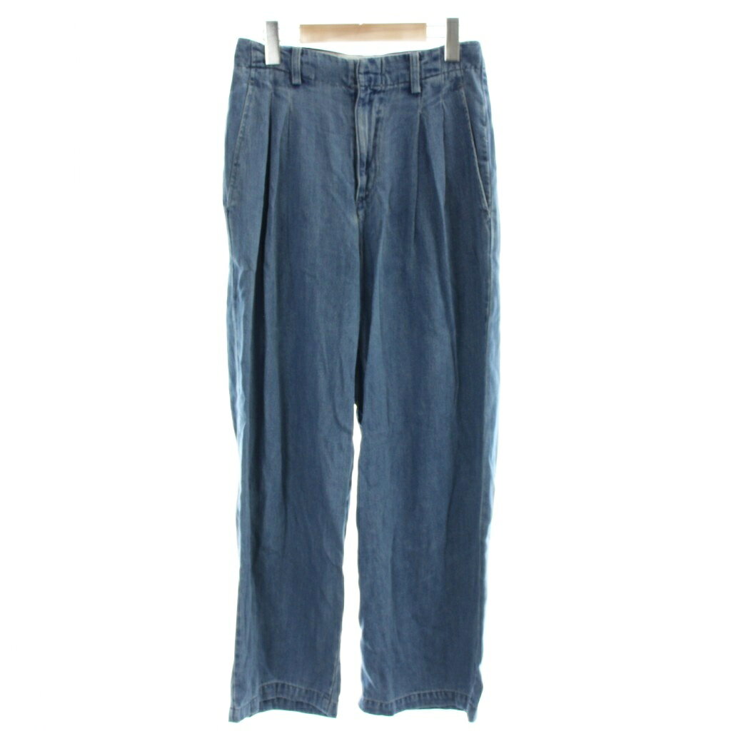 【中古】スローブ イエナ SLOBE IENA 25SS TUCK TROUSER デニム ジーンズ 36 青 ブルー タック入り 25030912745120 /AP3 レディース 【ベクトル 古着】 260709ブランドスローブ イエナ...