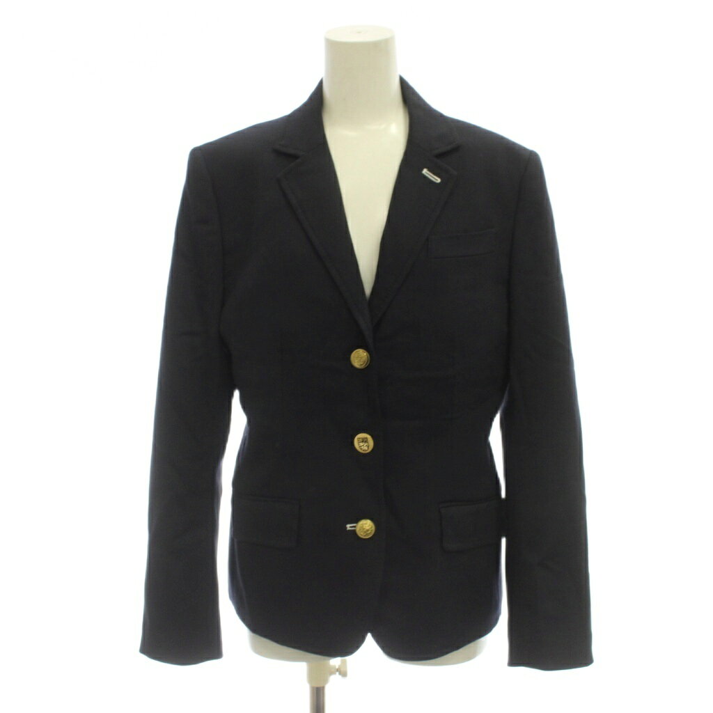 【中古】トミーヒルフィガー TOMMY HILFIGER ジャケット L 黒 無地 長袖 シングルブレスト /JP23 レディース 【ベクトル 古着】 260709ブランドトミーヒルフィガー TOMMY HILFIGER表記サイズL実寸サイ...