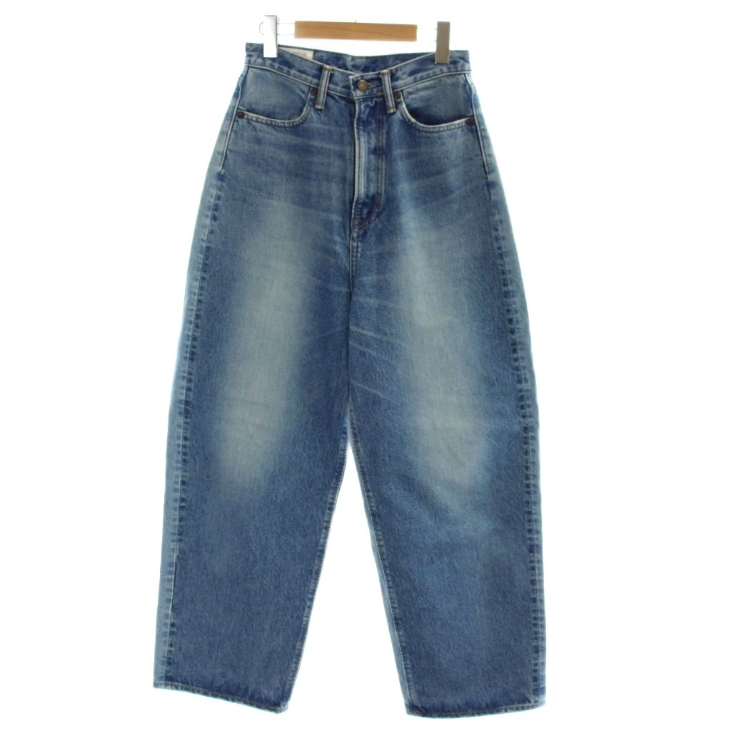 【中古】ビッグジョン Big John ADAM ET ROPE BICOLOR CURVY FIT JEAN デニム ジーンズ 26 青 ブルー ワイドフィット MXAR18L /AP30 レディース 【ベクトル 古着】 260708ブラ...