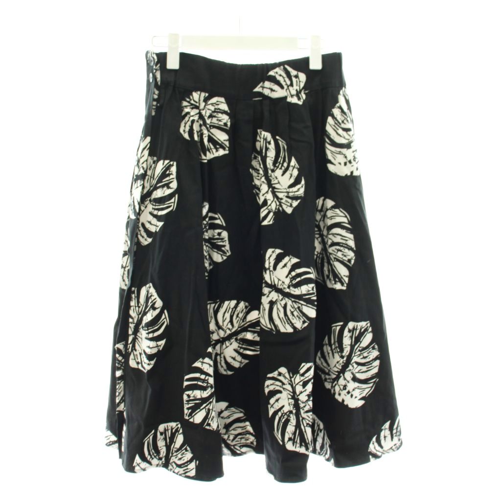 【中古】ザラ トラファルック ZARA Trafaluc フレアスカート ひざ丈 M 黒 ブラック 白 ホワイト /AN ■MA レディース 【ベクトル 古着】 260717ブランドザラ トラファルック ZARA Trafaluc表記サイズ...