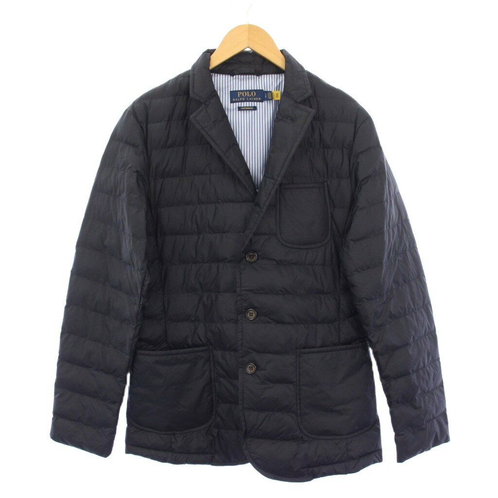 【中古】ポロ ラルフローレン POLO RALPH LAUREN 中綿ジャケット ナイロン アウター シングル ワンカラー S 紺 ネイビー /BB メンズ 【ベクトル 古着】 260127ブランドポロ ラルフローレン POLO RALPH...