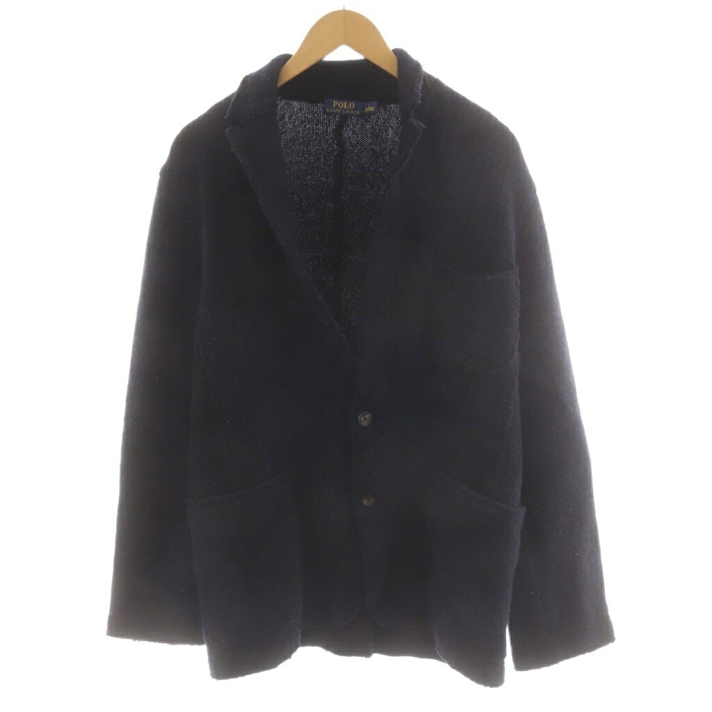 【中古】ポロ ラルフローレン POLO RALPH LAUREN カーディガン エルボーパッチ ウール L 紺 ネイビー /AN78 メンズ 【ベクトル 古着】 260507ブランドポロ ラルフローレン POLO RALPH LAUREN表...